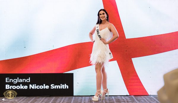 Handover of the countries sashes - Miss Intercontinental